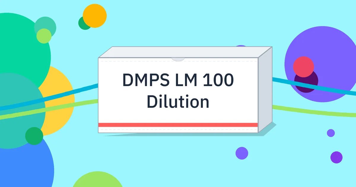 Symbolbild: Packung mit der Aufschrift DMPS LM 100 Dilution (PZN 13466378) – Verfügbarkeit und Bezug in Apotheken in Frankfurt am Main
