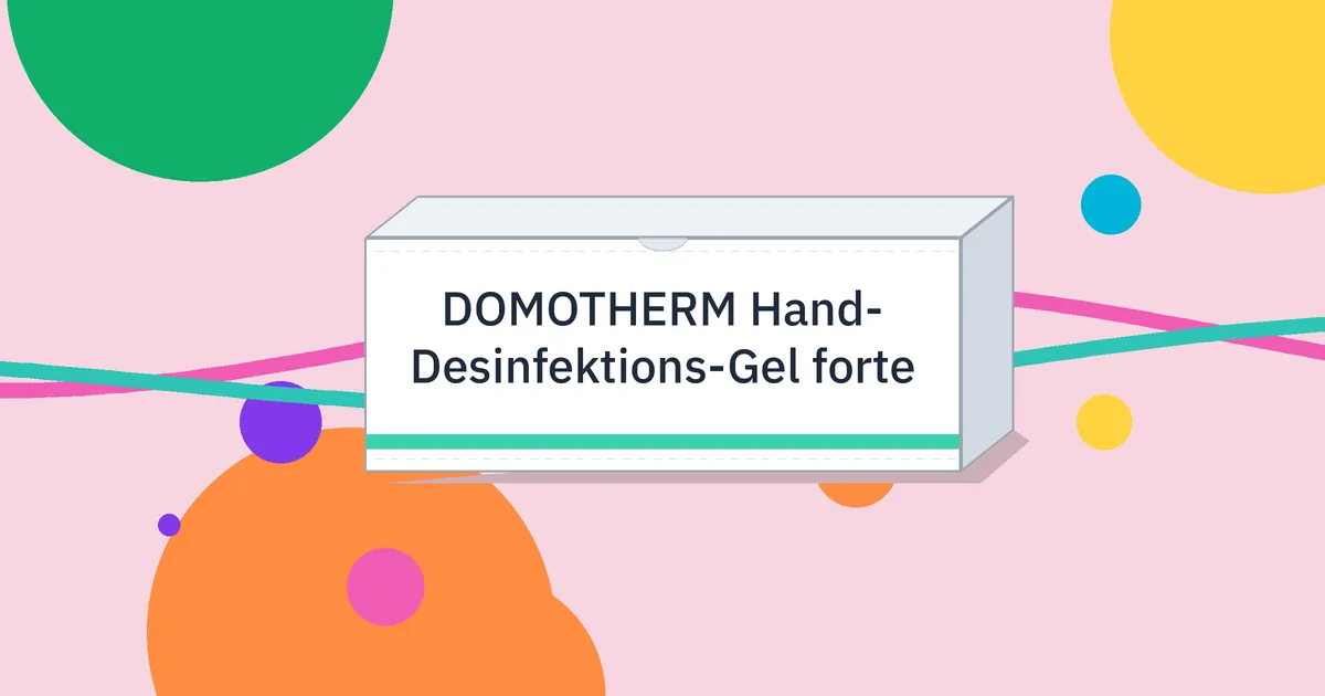 Symbolbild: Packung mit der Aufschrift DOMOTHERM Hand-Desinfektions-Gel forte (PZN 14041008) – Verfügbarkeit und Bezug in Apotheken in Frankfurt am Main