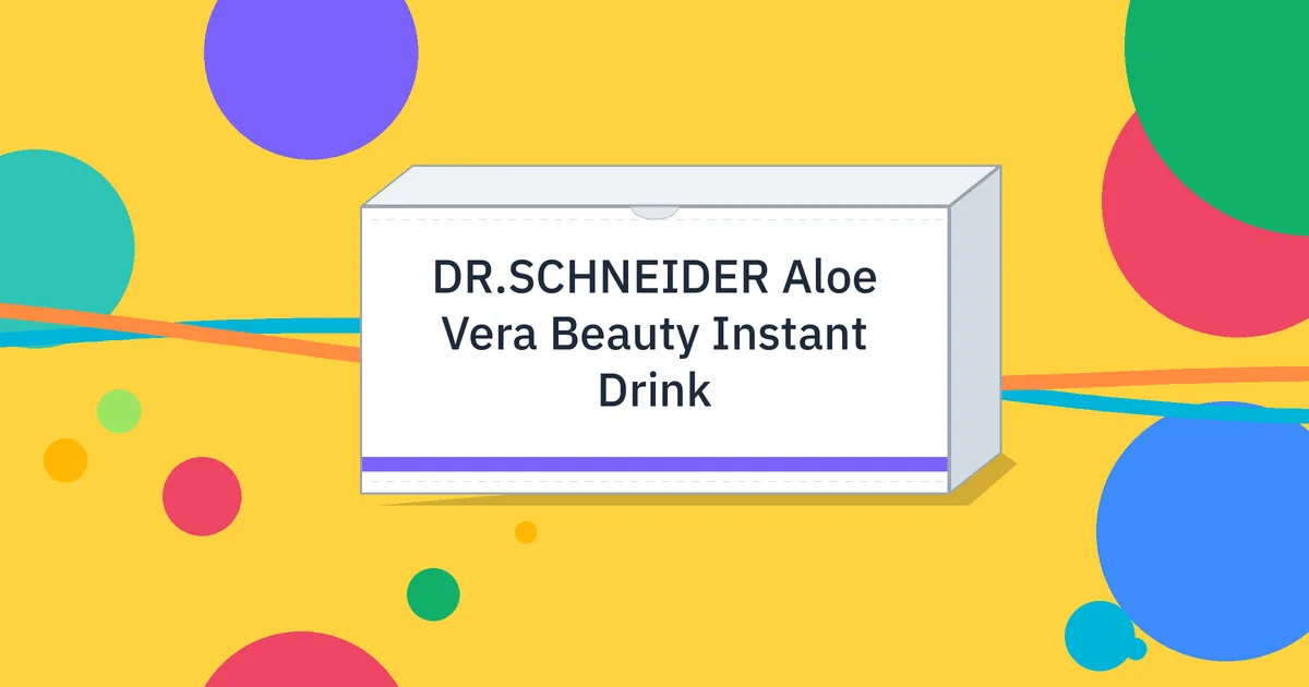 Symbolbild: Packung mit der Aufschrift DR.SCHNEIDER Aloe Vera Beauty Instant Drink (PZN 14168677) – Verfügbarkeit und Bezug in Apotheken in Frankfurt am Main