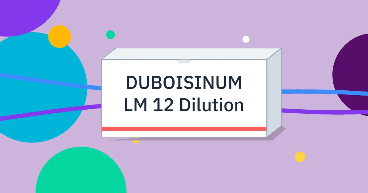 Symbolbild: Packung mit der Aufschrift DUBOISINUM LM 12 Dilution (PZN 13467484) – Verfügbarkeit und Bezug in Apotheken in Frankfurt am Main