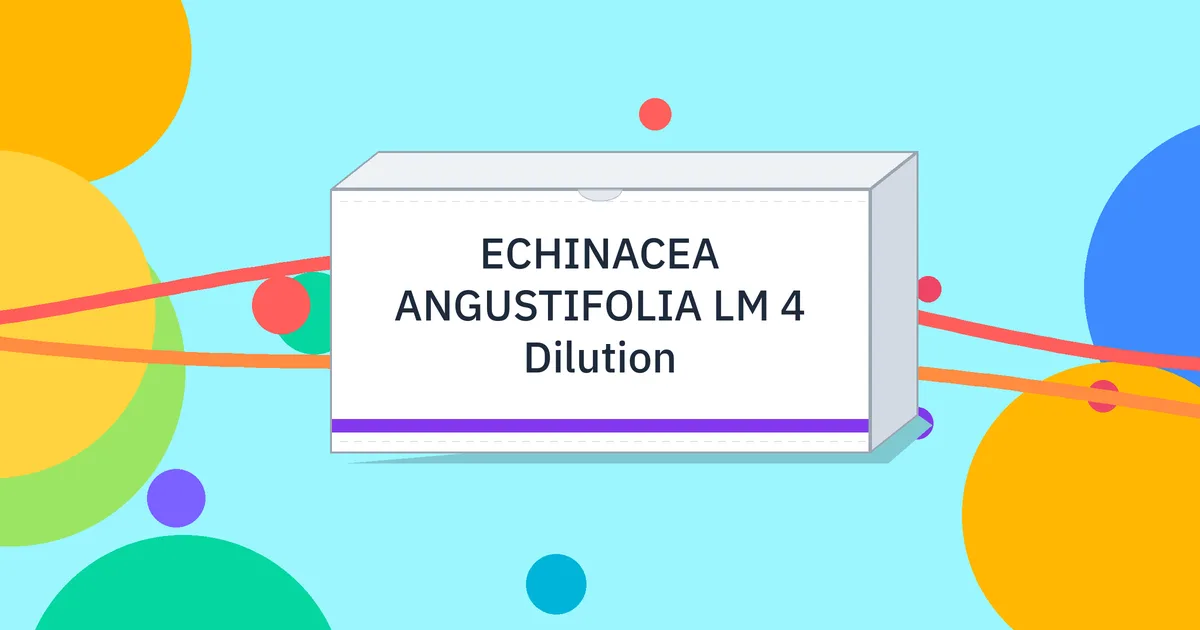 Symbolbild: Packung mit der Aufschrift ECHINACEA ANGUSTIFOLIA LM 4 Dilution (PZN 12843850) – Verfügbarkeit und Bezug in Apotheken in Frankfurt am Main