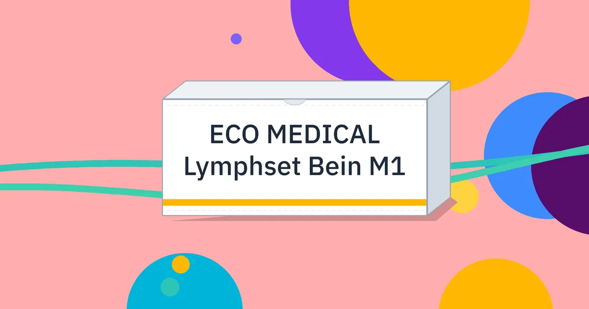 Symbolbild: Packung mit der Aufschrift ECO MEDICAL Lymphset Bein M1 (PZN 10748231) – Verfügbarkeit und Bezug in Apotheken in Frankfurt am Main