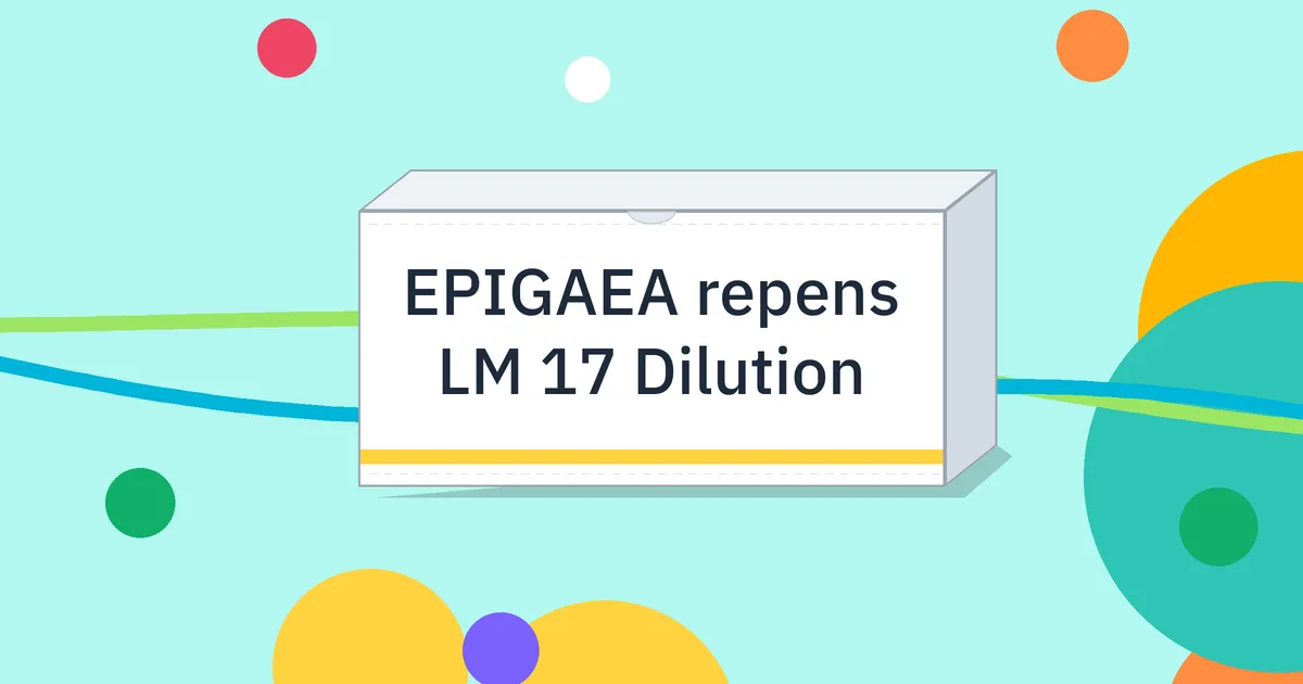 Symbolbild: Packung mit der Aufschrift EPIGAEA repens LM 17 Dilution (PZN 13471698) – Verfügbarkeit und Bezug in Apotheken in Frankfurt am Main