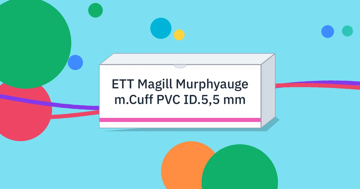 Symbolbild: Packung mit der Aufschrift ETT Magill Murphyauge m.Cuff PVC ID.5,5 mm (PZN 19120451) – Verfügbarkeit und Bezug in Apotheken in Frankfurt am Main