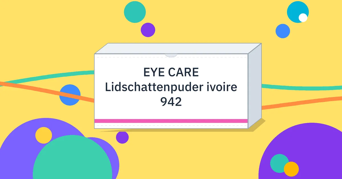 Symbolbild: Packung mit der Aufschrift EYE CARE Lidschattenpuder ivoire 942 (PZN 14201699) – Verfügbarkeit und Bezug in Apotheken in Frankfurt am Main