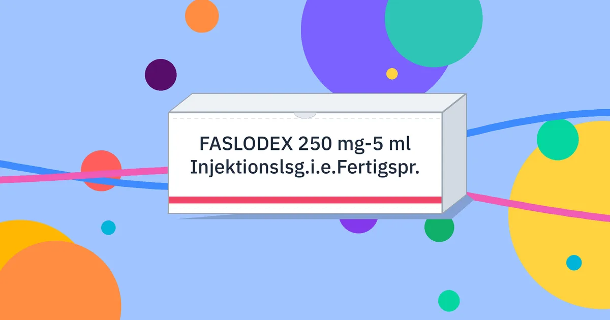Symbolbild: Packung mit der Aufschrift FASLODEX 250 mg-5 ml Injektionslsg.i.e.Fertigspr. (PZN 04682717) – Verfügbarkeit und Bezug in Apotheken in Frankfurt am Main