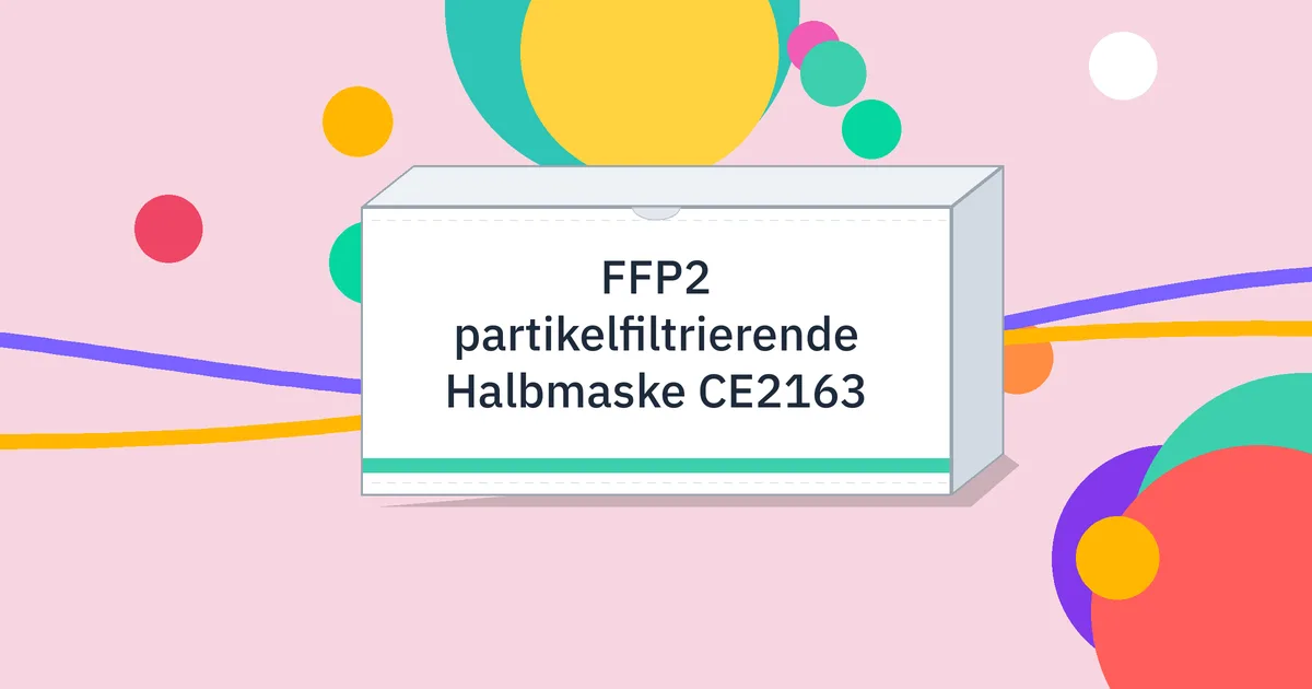 Symbolbild: Packung mit der Aufschrift FFP2 partikelfiltrierende Halbmaske CE2163 (PZN 17241825) – Verfügbarkeit und Bezug in Apotheken in Frankfurt am Main