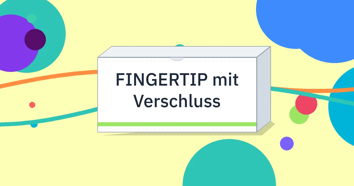 Symbolbild: Packung mit der Aufschrift FINGERTIP mit Verschluss (PZN 17395020) – Verfügbarkeit und Bezug in Apotheken in Frankfurt am Main