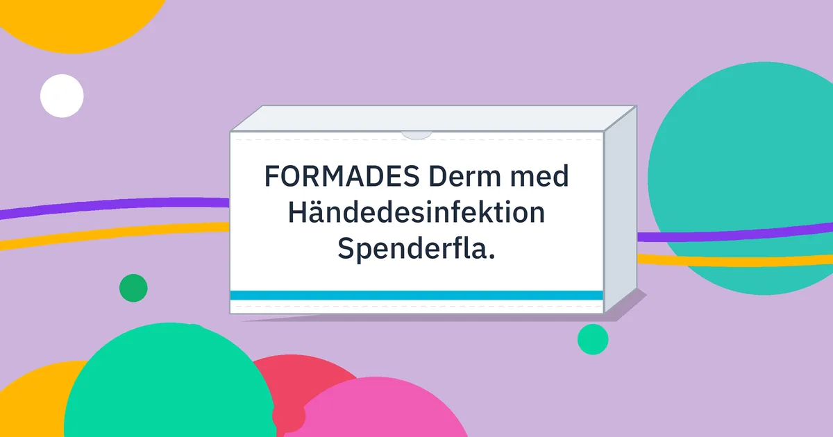 Symbolbild: Packung mit der Aufschrift FORMADES Derm med Händedesinfektion Spenderfla. (PZN 16928810) – Verfügbarkeit und Bezug in Apotheken in Frankfurt am Main