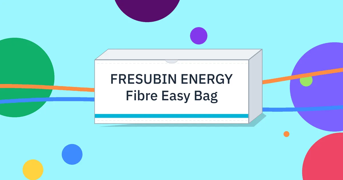 Symbolbild: Packung mit der Aufschrift FRESUBIN ENERGY Fibre Easy Bag (PZN 05398680) – Verfügbarkeit und Bezug in Apotheken in Frankfurt am Main