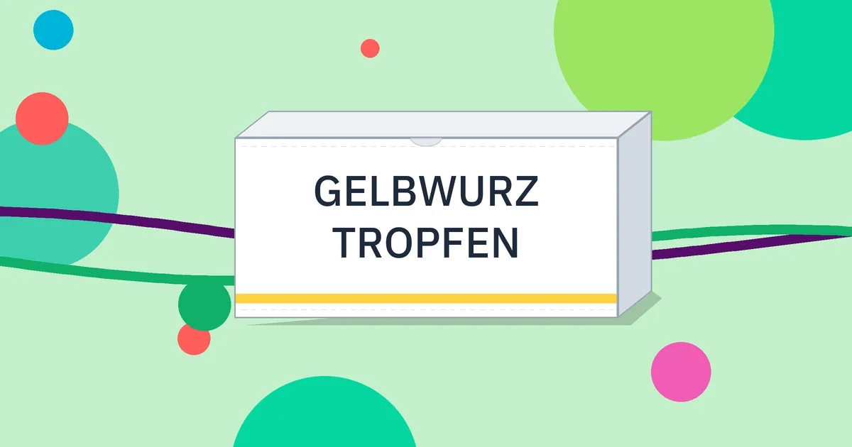 Symbolbild: Packung mit der Aufschrift GELBWURZ TROPFEN (PZN 14282019) – Verfügbarkeit und Bezug in Apotheken in Frankfurt am Main