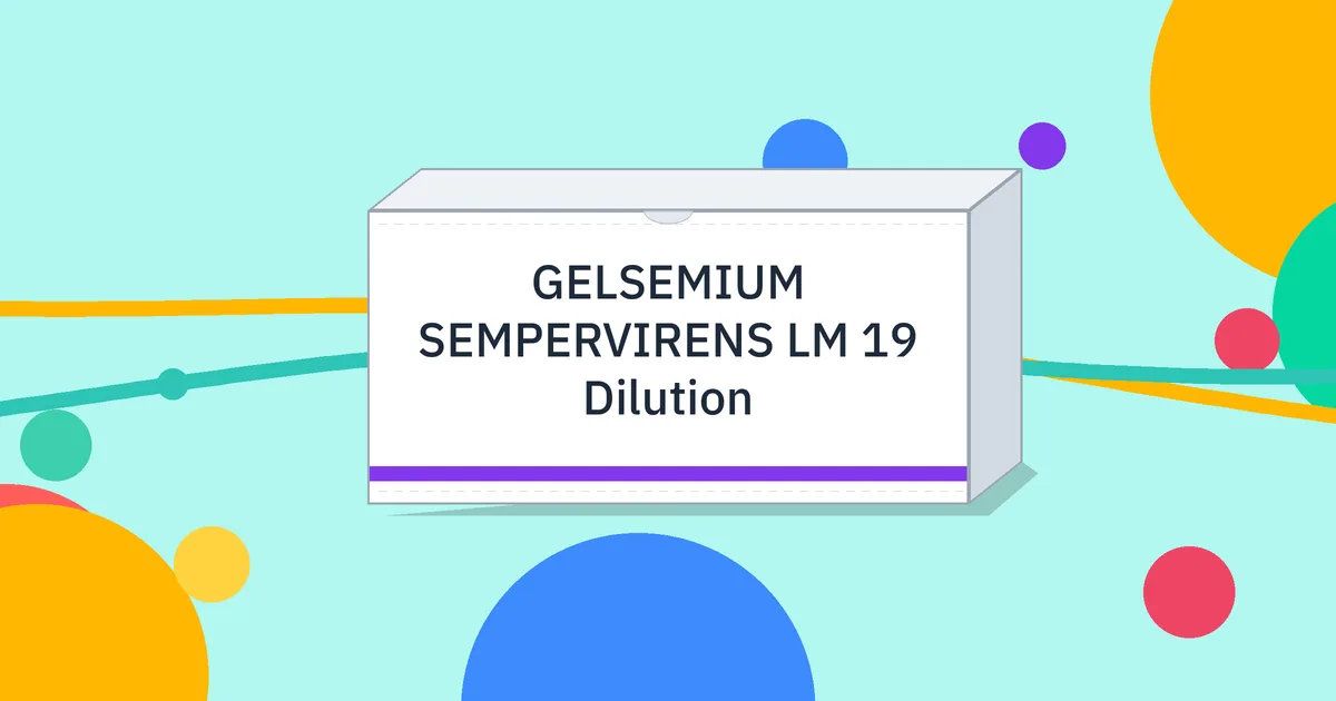 Symbolbild: Packung mit der Aufschrift GELSEMIUM SEMPERVIRENS LM 19 Dilution (PZN 12875821) – Verfügbarkeit und Bezug in Apotheken in Frankfurt am Main
