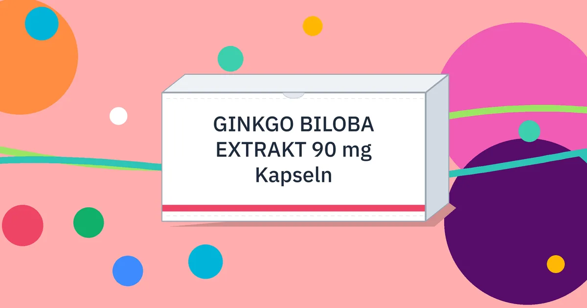 Symbolbild: Packung mit der Aufschrift GINKGO BILOBA EXTRAKT 90 mg Kapseln (PZN 19679968) – Verfügbarkeit und Bezug in Apotheken in Frankfurt am Main