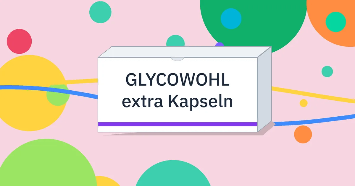 Symbolbild: Packung mit der Aufschrift GLYCOWOHL extra Kapseln (PZN 16758710) – Verfügbarkeit und Bezug in Apotheken in Frankfurt am Main