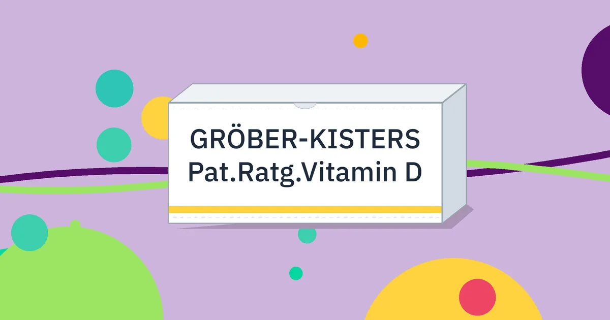 Symbolbild: Packung mit der Aufschrift GRÖBER-KISTERS Pat.Ratg.Vitamin D (PZN 11511324) – Verfügbarkeit und Bezug in Apotheken in Frankfurt am Main