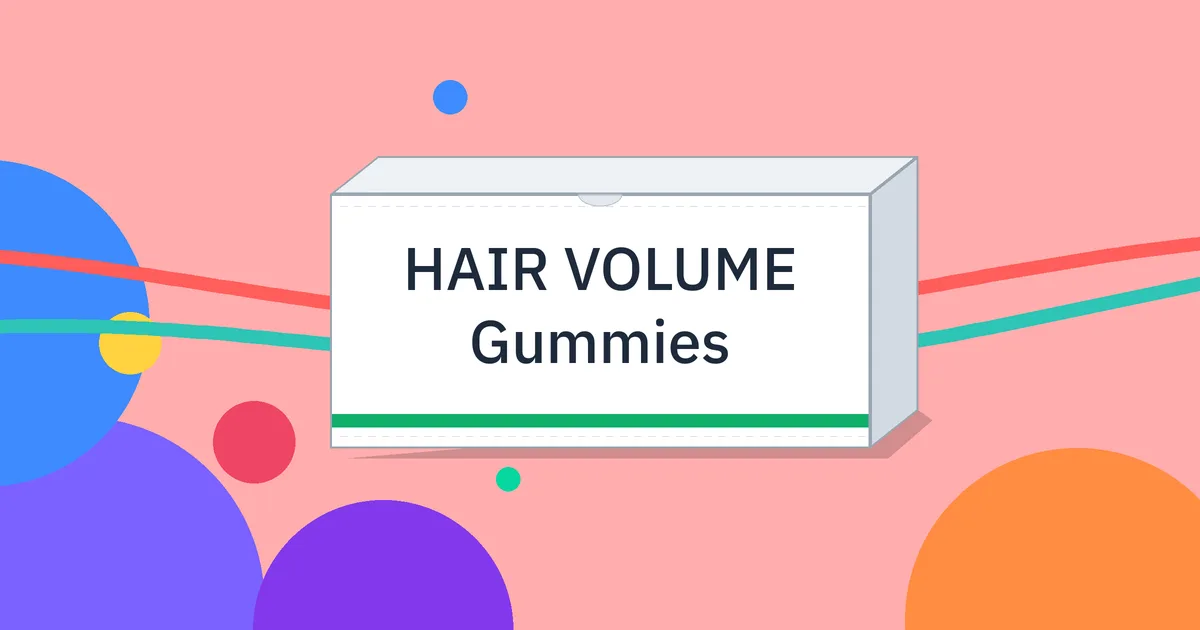 Symbolbild: Packung mit der Aufschrift HAIR VOLUME Gummies (PZN 18163412) – Verfügbarkeit und Bezug in Apotheken in Frankfurt am Main