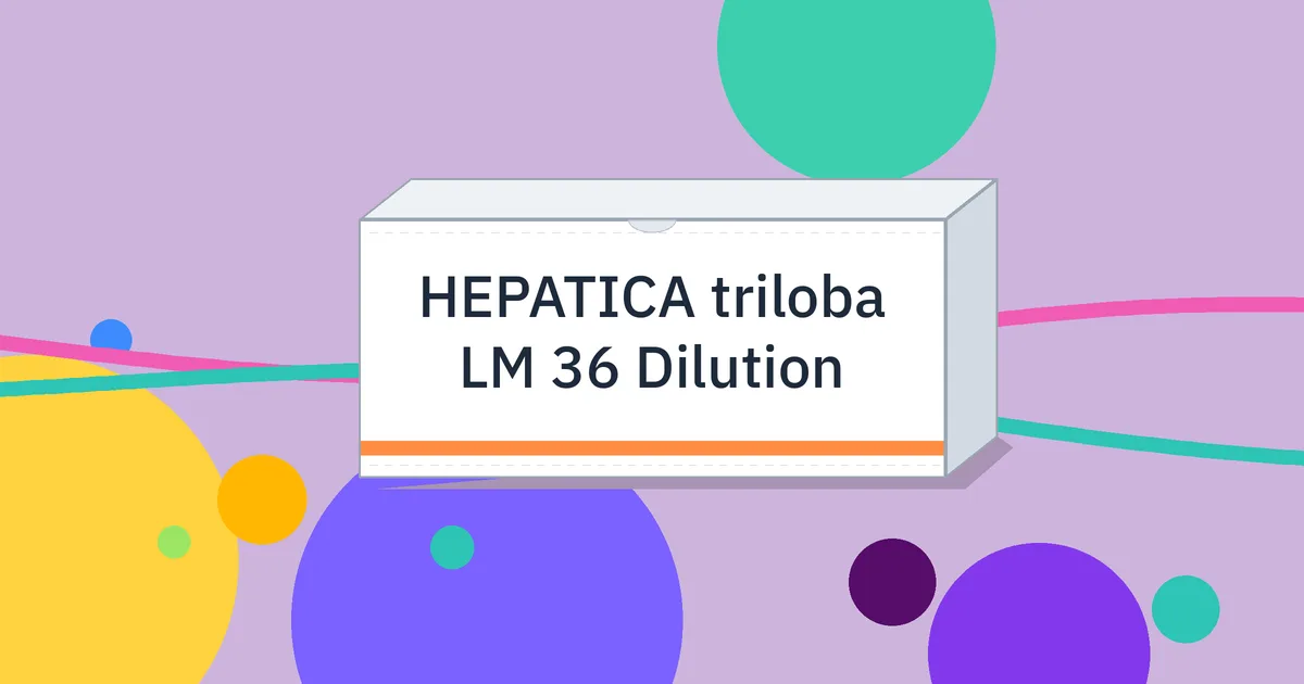 Symbolbild: Packung mit der Aufschrift HEPATICA triloba LM 36 Dilution (PZN 13552333) – Verfügbarkeit und Bezug in Apotheken in Frankfurt am Main