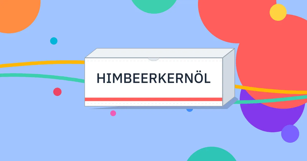 Symbolbild: Packung mit der Aufschrift HIMBEERKERNÖL (PZN 18682000) – Verfügbarkeit und Bezug in Apotheken in Frankfurt am Main