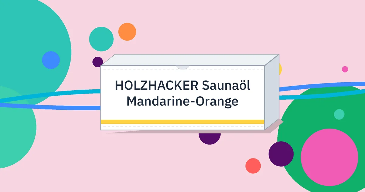 Symbolbild: Packung mit der Aufschrift HOLZHACKER Saunaöl Mandarine-Orange (PZN 20893069) – Verfügbarkeit und Bezug in Apotheken in Frankfurt am Main