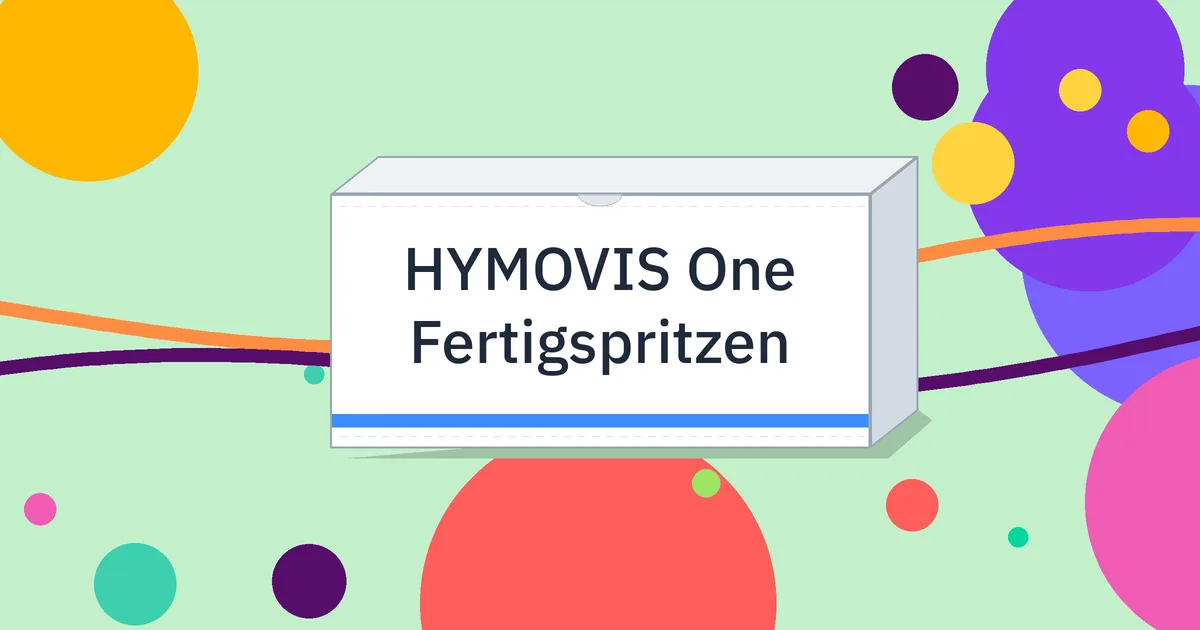 Symbolbild: Packung mit der Aufschrift HYMOVIS One Fertigspritzen (PZN 19207666) – Verfügbarkeit und Bezug in Apotheken in Frankfurt am Main