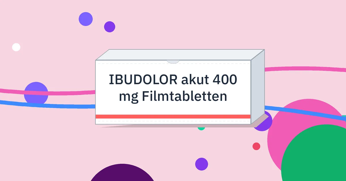 Symbolbild: Packung mit der Aufschrift IBUDOLOR akut 400 mg Filmtabletten (PZN 09091257) – Verfügbarkeit und Bezug in Apotheken in Frankfurt am Main