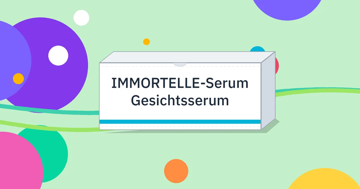 Symbolbild: Packung mit der Aufschrift IMMORTELLE-Serum Gesichtsserum (PZN 20172832) – Verfügbarkeit und Bezug in Apotheken in Frankfurt am Main