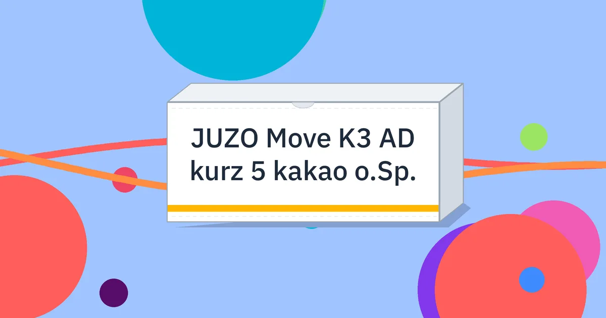 Symbolbild: Packung mit der Aufschrift JUZO Move K3 AD kurz 5 kakao o.Sp. (PZN 18572659) – Verfügbarkeit und Bezug in Apotheken in Frankfurt am Main