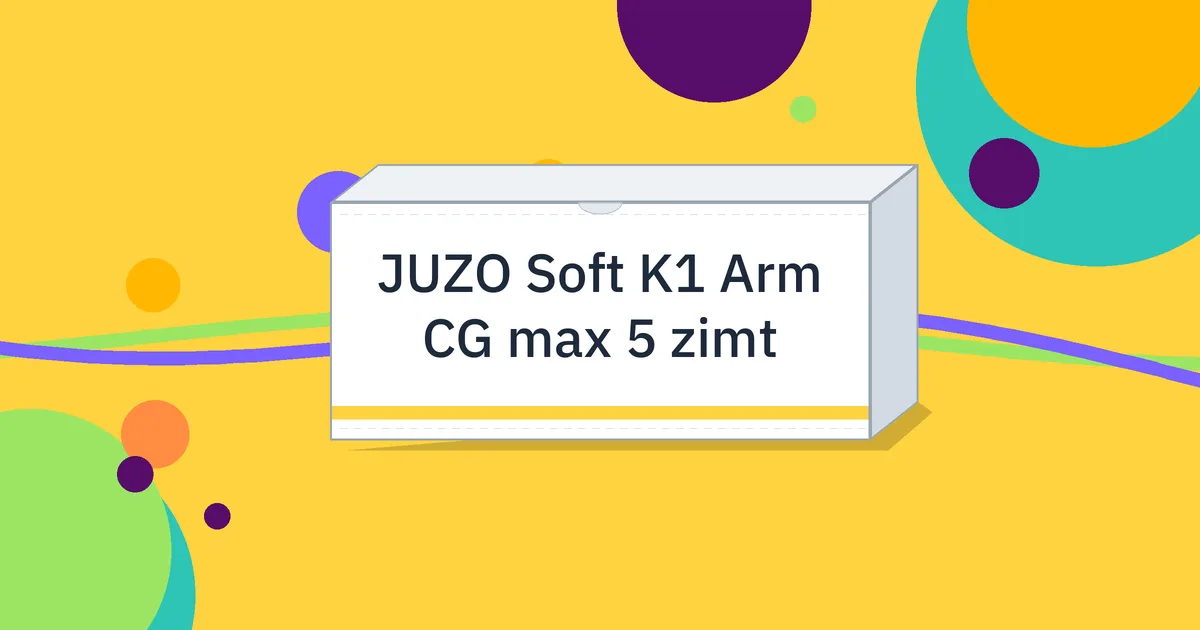 Symbolbild: Packung mit der Aufschrift JUZO Soft K1 Arm CG max 5 zimt (PZN 15510184) – Verfügbarkeit und Bezug in Apotheken in Frankfurt am Main