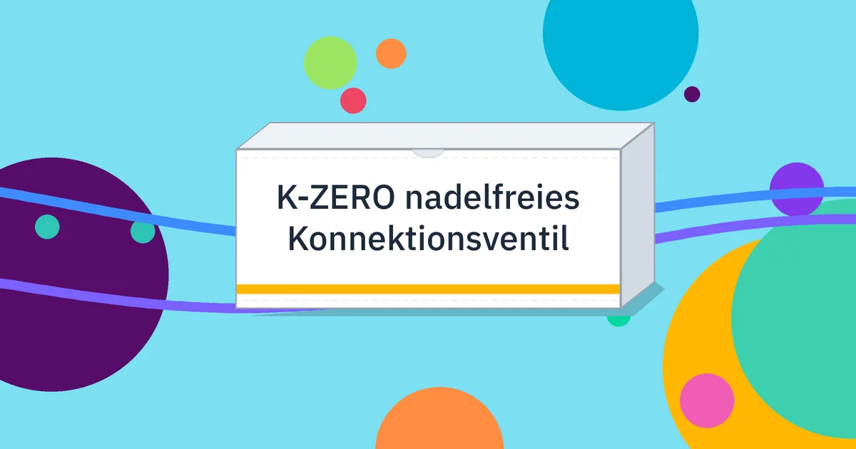 Symbolbild: Packung mit der Aufschrift K-ZERO nadelfreies Konnektionsventil (PZN 17908695) – Verfügbarkeit und Bezug in Apotheken in Frankfurt am Main