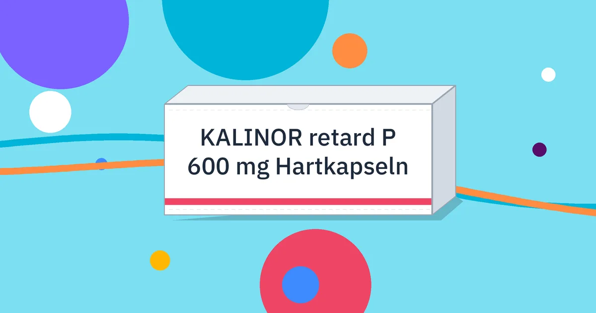 Symbolbild: Packung mit der Aufschrift KALINOR retard P 600 mg Hartkapseln (PZN 02758215) – Verfügbarkeit und Bezug in Apotheken in Frankfurt am Main
