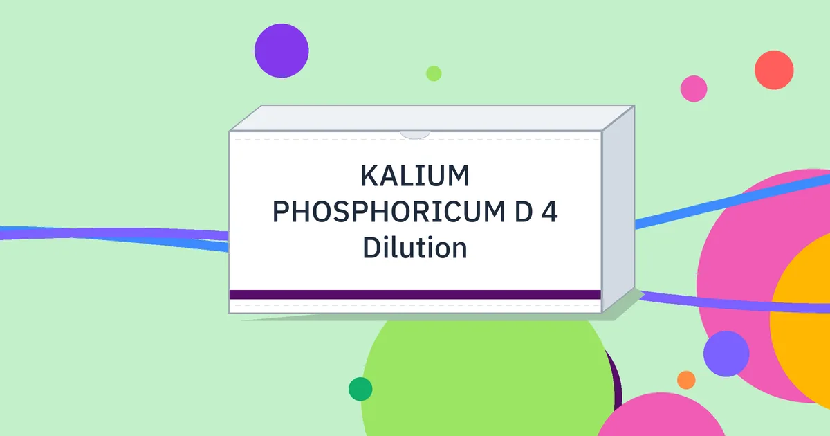 Symbolbild: Packung mit der Aufschrift KALIUM PHOSPHORICUM D 4 Dilution (PZN 02119107) – Verfügbarkeit und Bezug in Apotheken in Frankfurt am Main