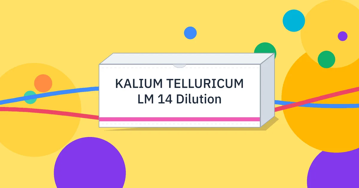 Symbolbild: Packung mit der Aufschrift KALIUM TELLURICUM LM 14 Dilution (PZN 12927251) – Verfügbarkeit und Bezug in Apotheken in Frankfurt am Main