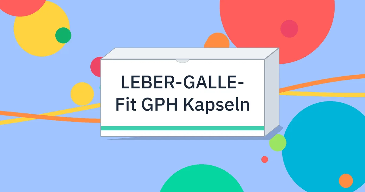 Symbolbild: Packung mit der Aufschrift LEBER-GALLE-Fit GPH Kapseln (PZN 06556879) – Verfügbarkeit und Bezug in Apotheken in Frankfurt am Main