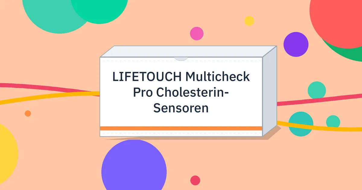 Symbolbild: Packung mit der Aufschrift LIFETOUCH Multicheck Pro Cholesterin-Sensoren (PZN 11304424) – Verfügbarkeit und Bezug in Apotheken in Frankfurt am Main
