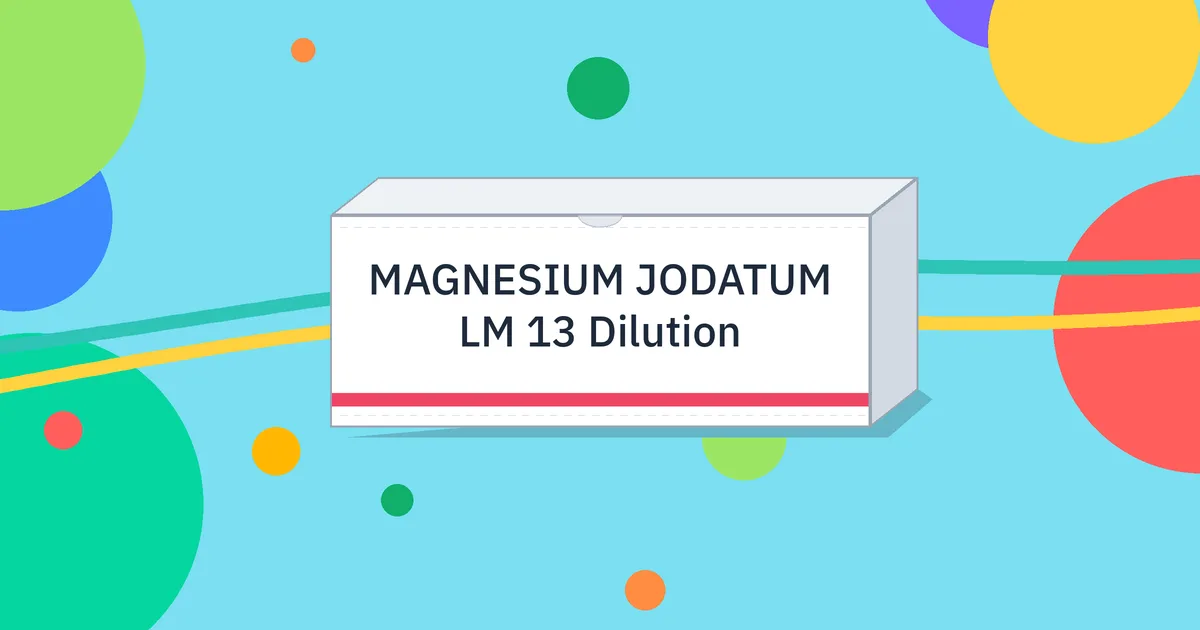 Symbolbild: Packung mit der Aufschrift MAGNESIUM JODATUM LM 13 Dilution (PZN 12937924) – Verfügbarkeit und Bezug in Apotheken in Frankfurt am Main