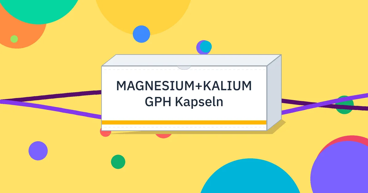 Symbolbild: Packung mit der Aufschrift MAGNESIUM+KALIUM GPH Kapseln (PZN 01696268) – Verfügbarkeit und Bezug in Apotheken in Frankfurt am Main