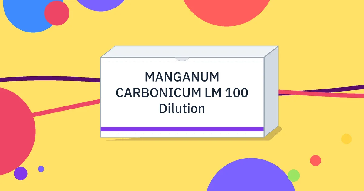 Symbolbild: Packung mit der Aufschrift MANGANUM CARBONICUM LM 100 Dilution (PZN 12943126) – Verfügbarkeit und Bezug in Apotheken in Frankfurt am Main