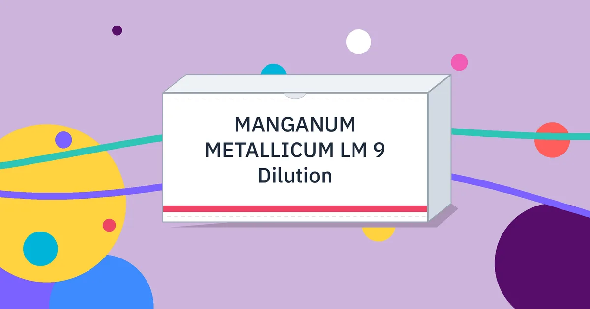 Symbolbild: Packung mit der Aufschrift MANGANUM METALLICUM LM 9 Dilution (PZN 12943221) – Verfügbarkeit und Bezug in Apotheken in Frankfurt am Main