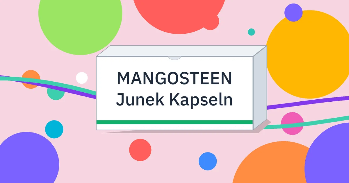 Symbolbild: Packung mit der Aufschrift MANGOSTEEN Junek Kapseln (PZN 10230600) – Verfügbarkeit und Bezug in Apotheken in Frankfurt am Main