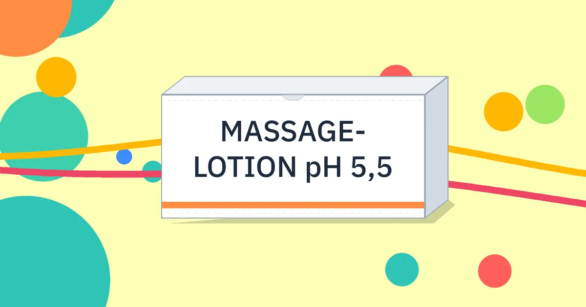 Symbolbild: Packung mit der Aufschrift MASSAGE-LOTION pH 5,5 (PZN 13918082) – Verfügbarkeit und Bezug in Apotheken in Frankfurt am Main