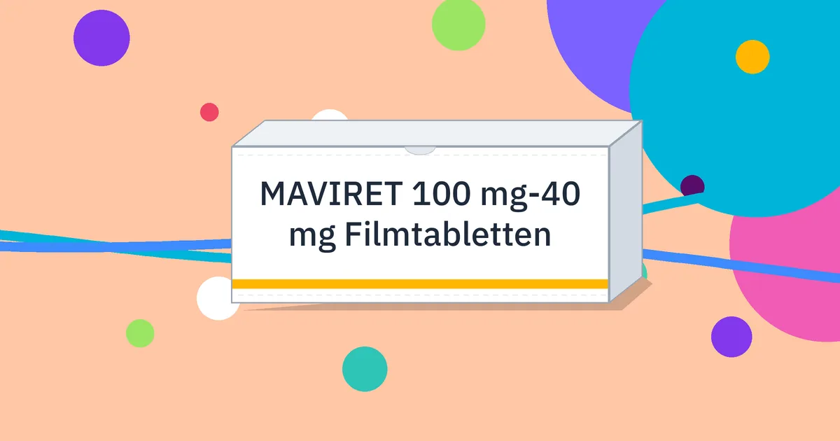 Symbolbild: Packung mit der Aufschrift MAVIRET 100 mg-40 mg Filmtabletten (PZN 15747058) – Verfügbarkeit und Bezug in Apotheken in Frankfurt am Main