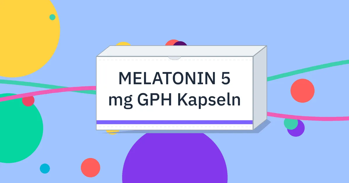 Symbolbild: Packung mit der Aufschrift MELATONIN 5 mg GPH Kapseln (PZN 09915942) – Verfügbarkeit und Bezug in Apotheken in Frankfurt am Main