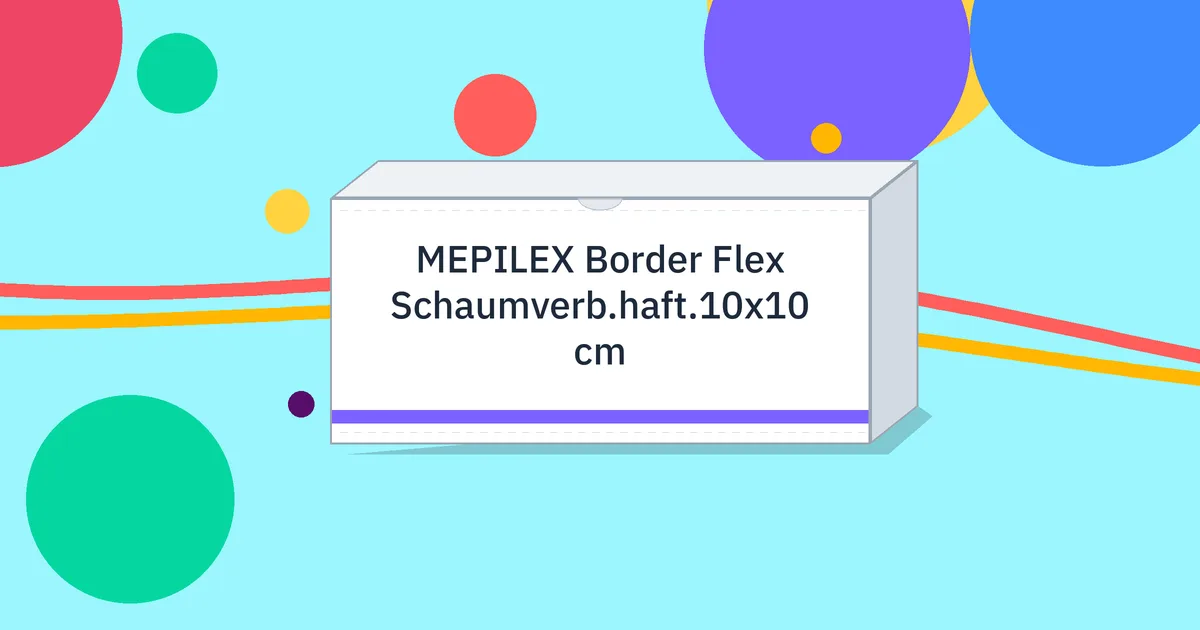 Symbolbild: Packung mit der Aufschrift MEPILEX Border Flex Schaumverb.haft.10x10 cm (PZN 17832503) – Verfügbarkeit und Bezug in Apotheken in Frankfurt am Main