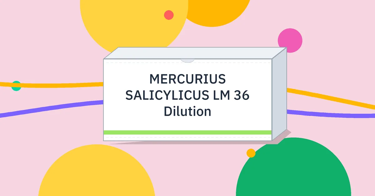 Symbolbild: Packung mit der Aufschrift MERCURIUS SALICYLICUS LM 36 Dilution (PZN 12953840) – Verfügbarkeit und Bezug in Apotheken in Frankfurt am Main