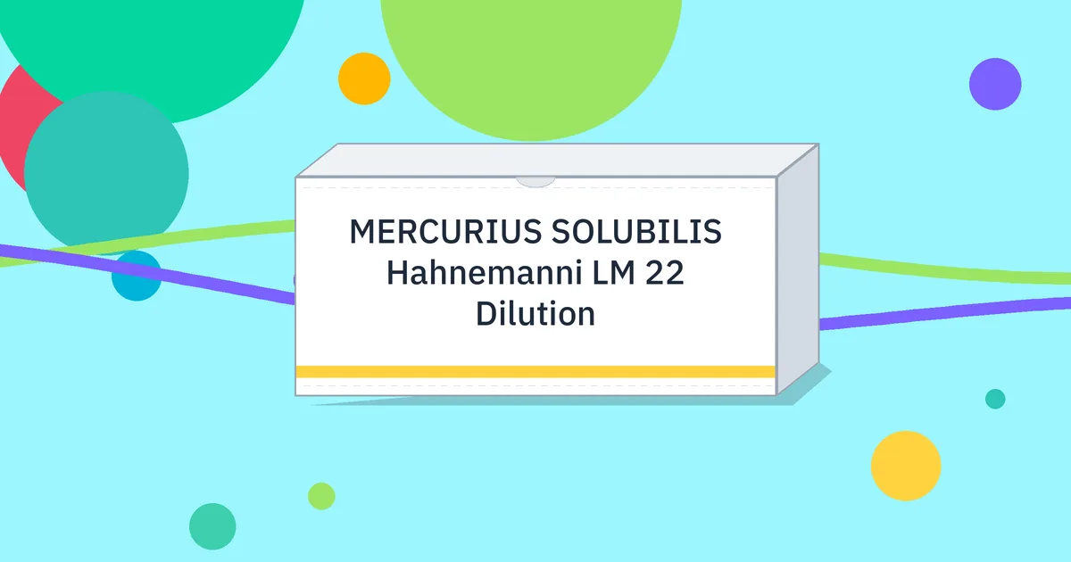 Symbolbild: Packung mit der Aufschrift MERCURIUS SOLUBILIS Hahnemanni LM 22 Dilution (PZN 12954182) – Verfügbarkeit und Bezug in Apotheken in Frankfurt am Main