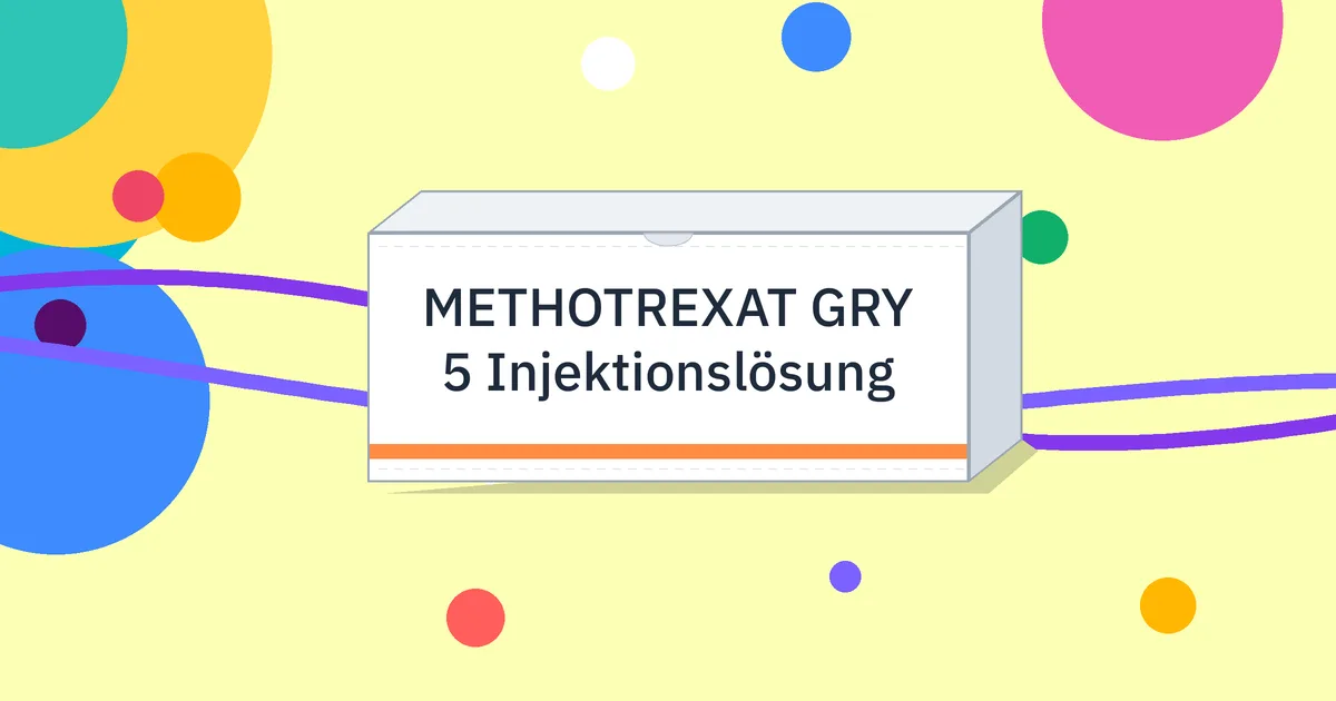 Symbolbild: Packung mit der Aufschrift METHOTREXAT GRY 5 Injektionslösung (PZN 07479738) – Verfügbarkeit und Bezug in Apotheken in Frankfurt am Main