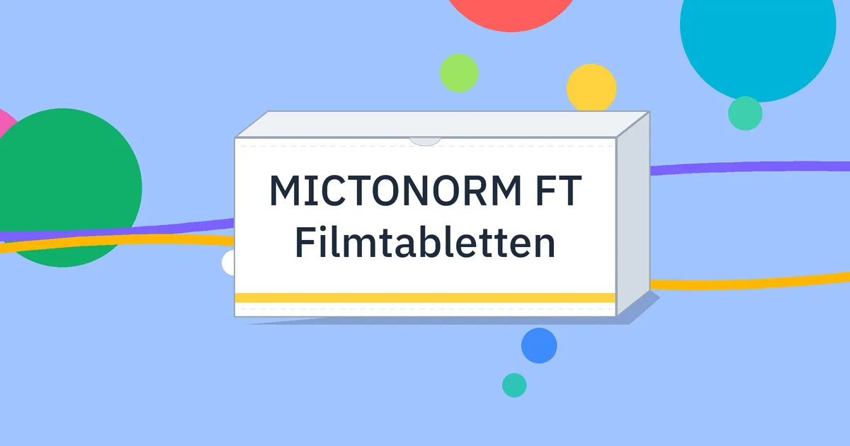Symbolbild: Packung mit der Aufschrift MICTONORM FT Filmtabletten (PZN 12467915) – Verfügbarkeit und Bezug in Apotheken in Frankfurt am Main