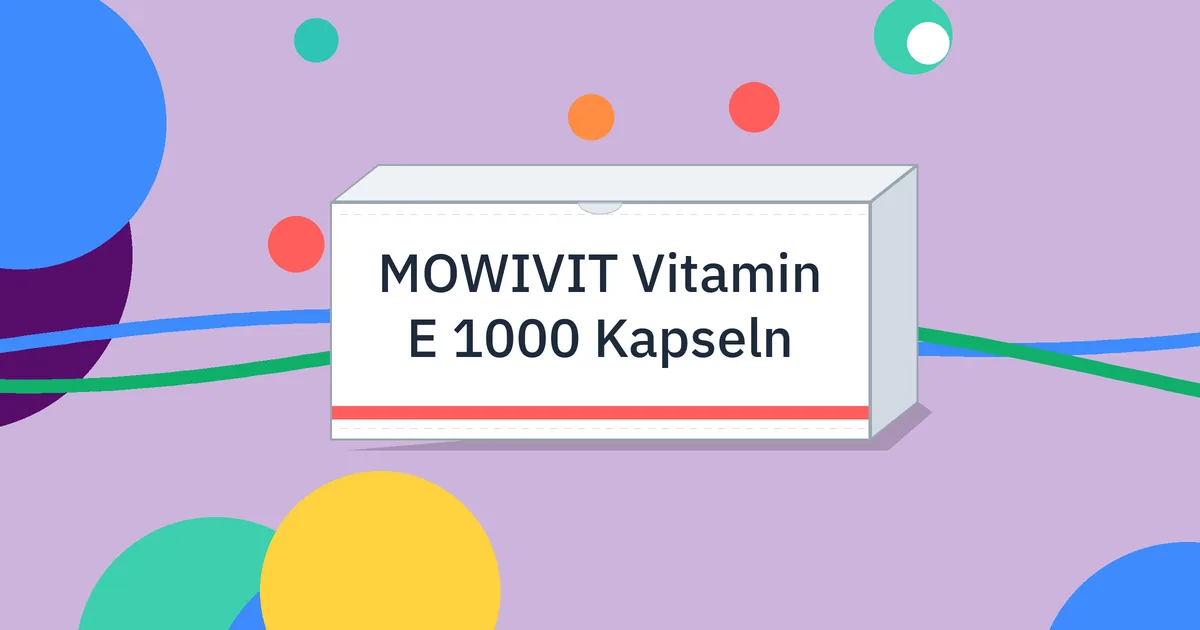 Symbolbild: Packung mit der Aufschrift MOWIVIT Vitamin E 1000 Kapseln (PZN 00836916) – Verfügbarkeit und Bezug in Apotheken in Frankfurt am Main