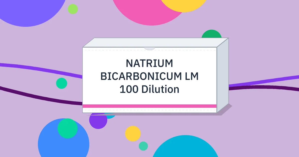 Symbolbild: Packung mit der Aufschrift NATRIUM BICARBONICUM LM 100 Dilution (PZN 12960573) – Verfügbarkeit und Bezug in Apotheken in Frankfurt am Main