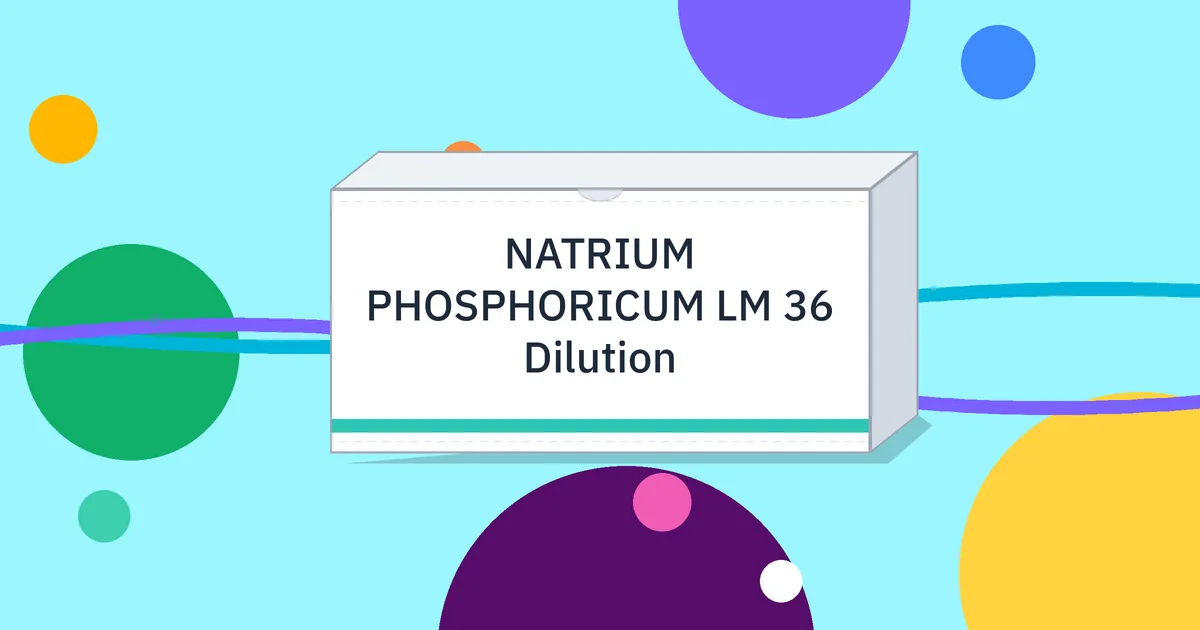 Symbolbild: Packung mit der Aufschrift NATRIUM PHOSPHORICUM LM 36 Dilution (PZN 12966280) – Verfügbarkeit und Bezug in Apotheken in Frankfurt am Main